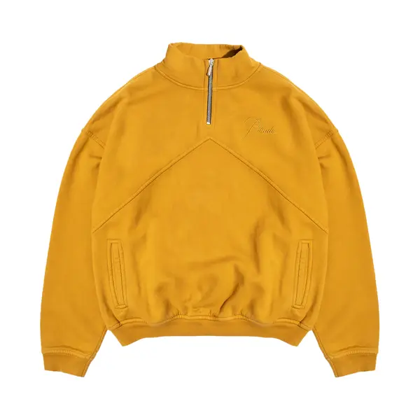 Rhude Quarter Zip Pullover - Yellow