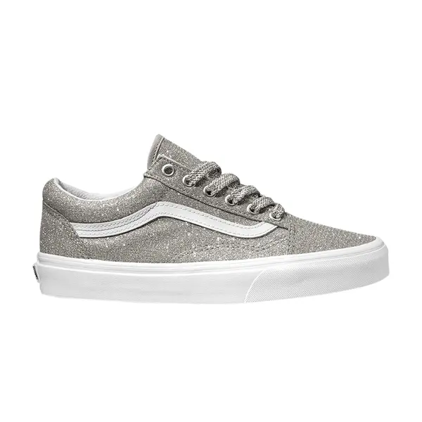 VANS Old Skool Lurex Glitter Sneakers - Silver