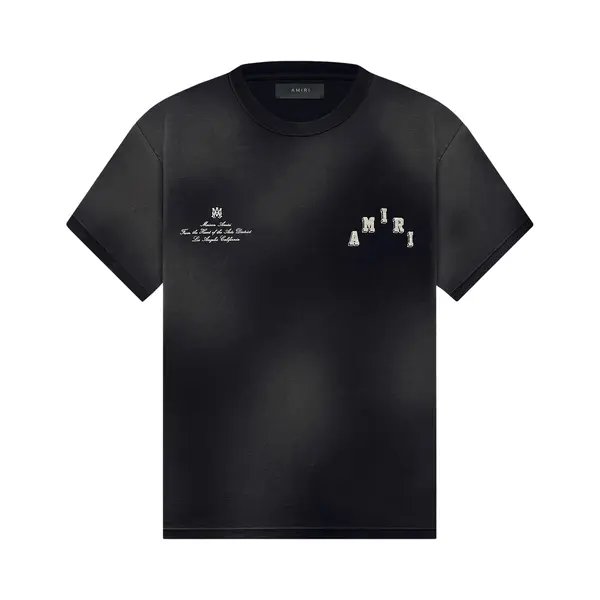 Amiri Vintage Collegiate Tee - Black