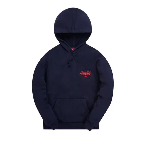 Kith X Coca-cola Ribbon Logo Hoodie - Blue