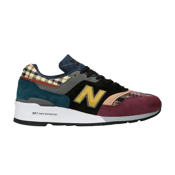 NEW BALANCE 997 Made In Usa Plaid Sneakers - Red