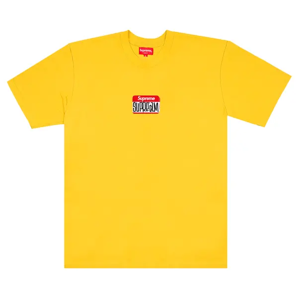 Supreme Gonz Nametag Short-sleeve Top - Yellow