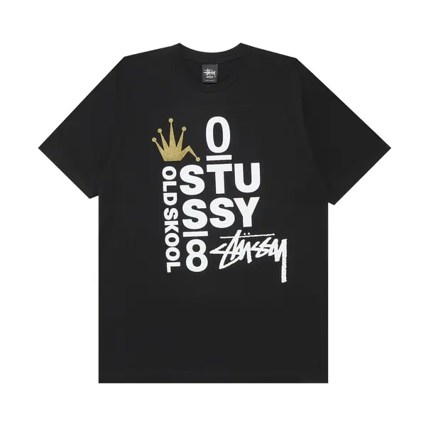 StüSsy Old Skool 08 Tee - Black | Editorialist