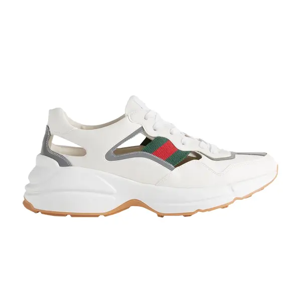 Gucci Rhyton Cut-out Sneakers - White