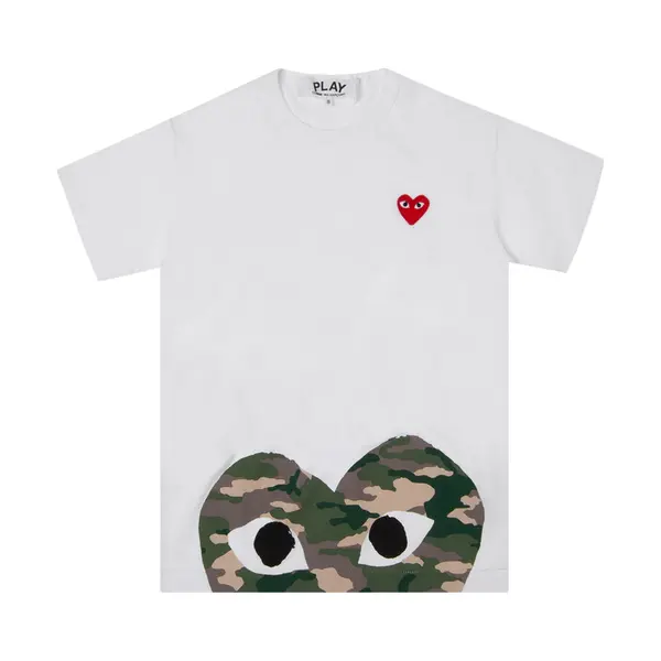 Play Comme Des Garcon Bottom Camouflage Heart Tee