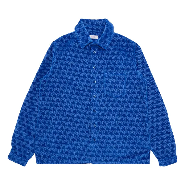 ERL Embossed Corduroy Shirt - Blue