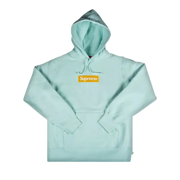 Supreme Box Logo Hooded Sweatshirt - Blue