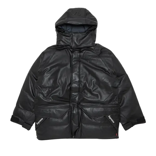 Supreme Gore-tex Leather 700-fill Down Parka - Black