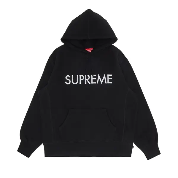 Supreme Capital Hooded Sweatshirt - Black