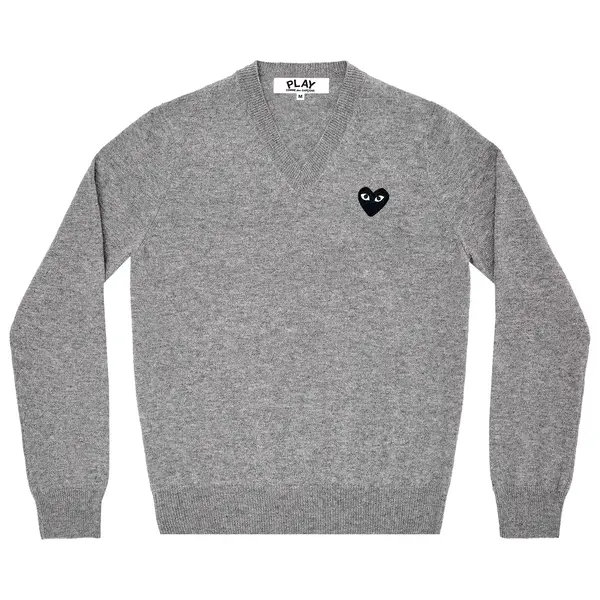 Play Comme Des Garcon Knit Sweater - Grey