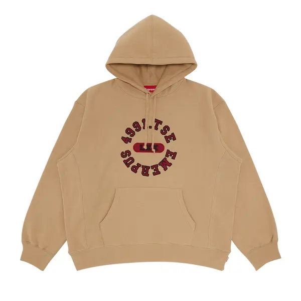 Supreme Reverse Hooded Sweatshirt - Tan