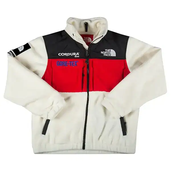 Supreme X The North Face Expedition Fleece Jacket - White Supreme