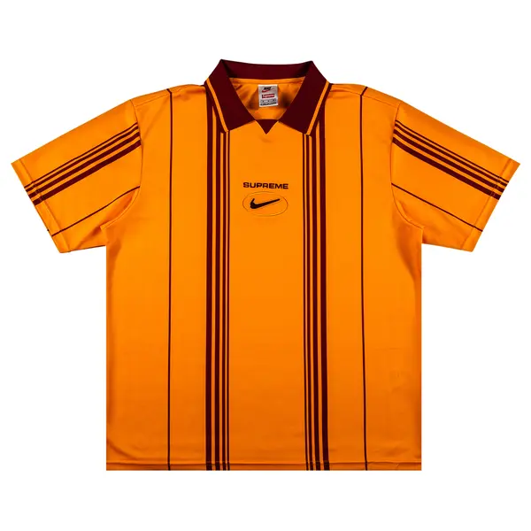 Supreme X Nike Jewel Stripe Soccer Jersey - Orange
