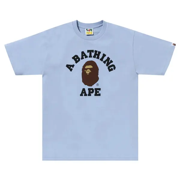 BAPE Pigment College Tee 'sax - Blue