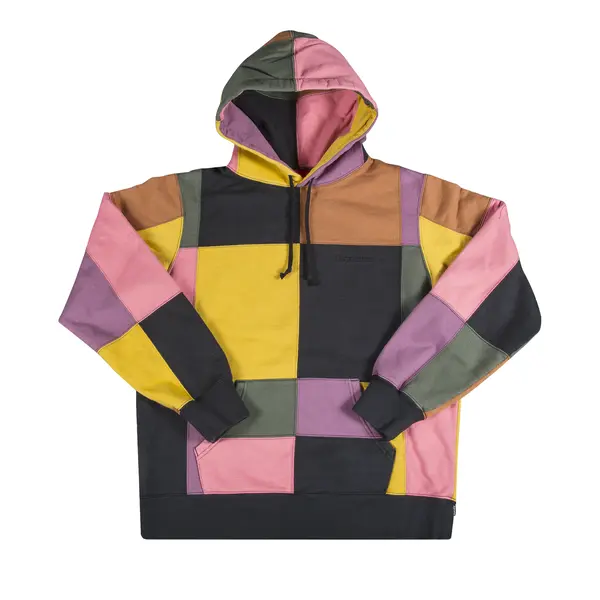 Supreme Patchwork Hooded Sweatshirt - Black