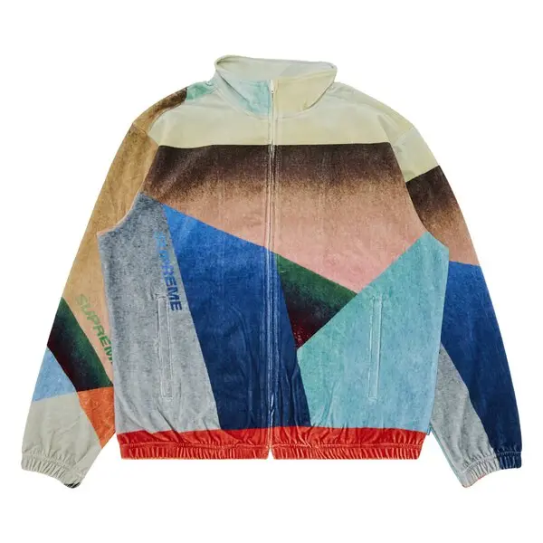 Supreme Geo Velour Track Jacket - Multicolor