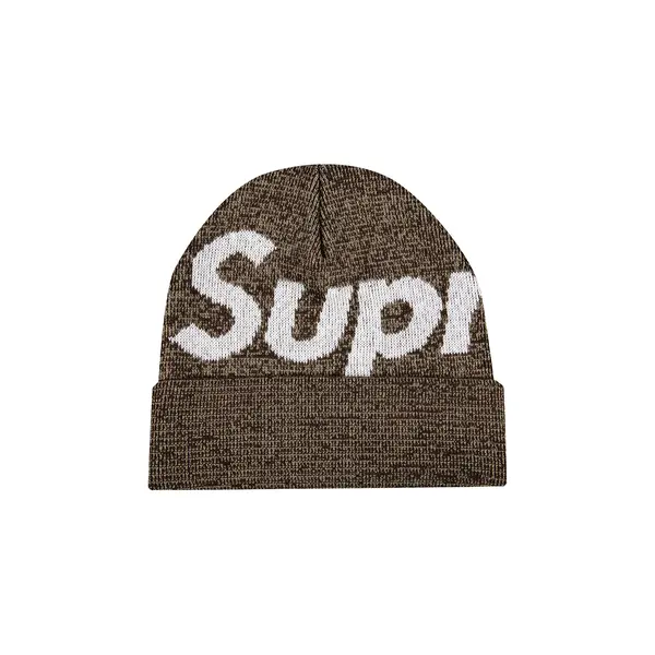 Supreme Big Logo Beanie - Brown