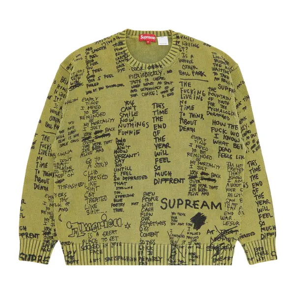 Supreme Gonz Poems Sweater - Green