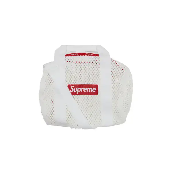 Supreme Mesh Mini Duffle Bag - White | Editorialist