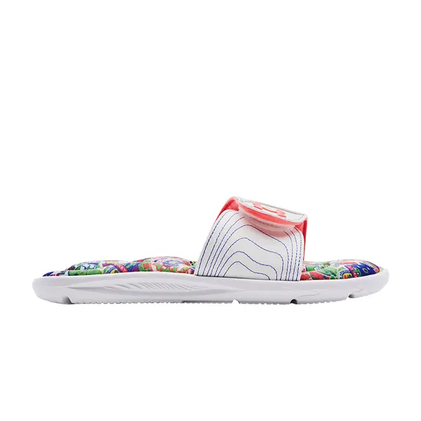 Under Armour Ignite Graphic Footbed Slide - White