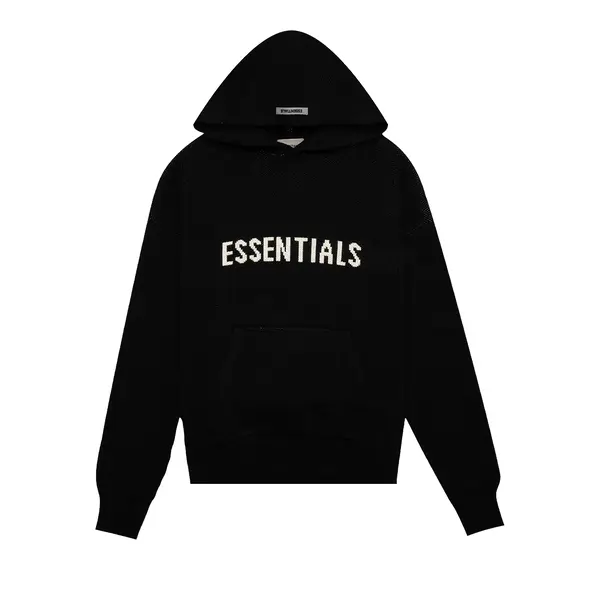 Fear Of God Knit Hoodie - Black
