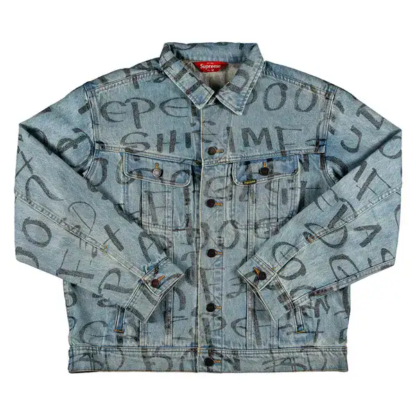 Supreme Black Ark Denim Trucker Jacket - Blue | Editorialist