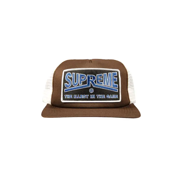 Supreme Illest Mesh Back 5-panel Cap - Brown