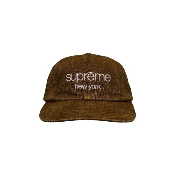 Supreme 2-tone Canvas 6-panel Cap - Yellow