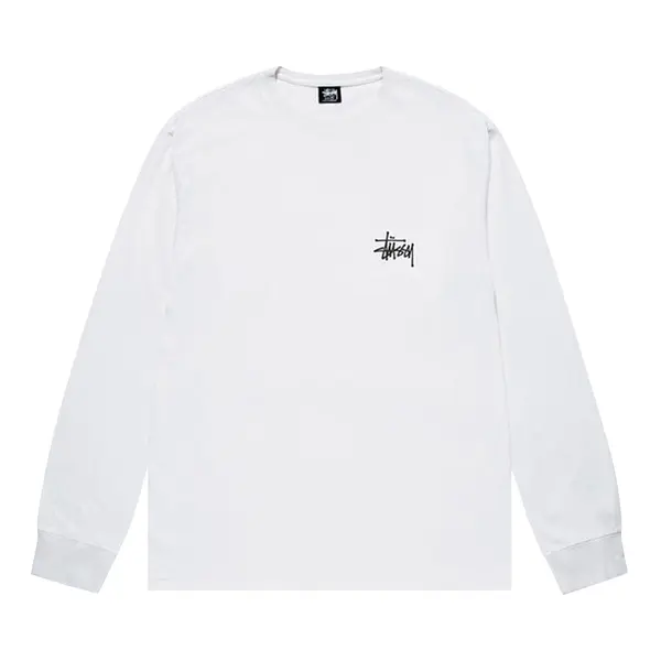 StÜssy Basic Long-sleeve Tee - White