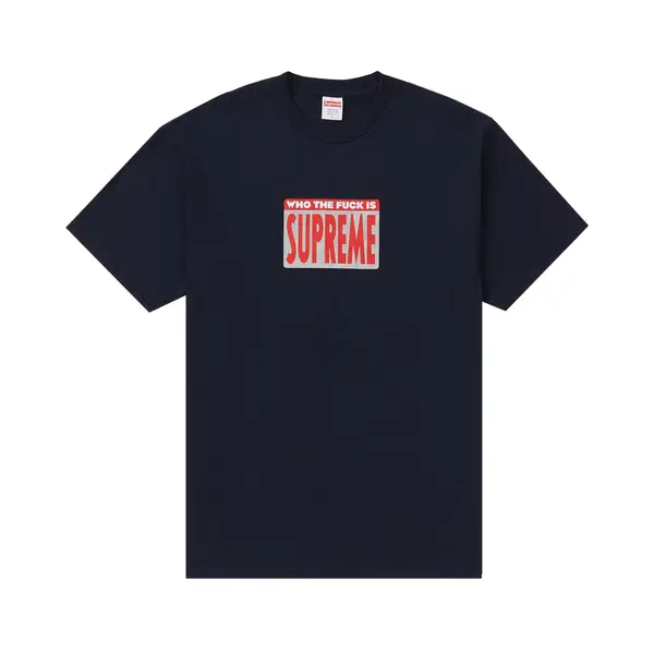 Supreme Who The Fuck Tee 'navy - Blue