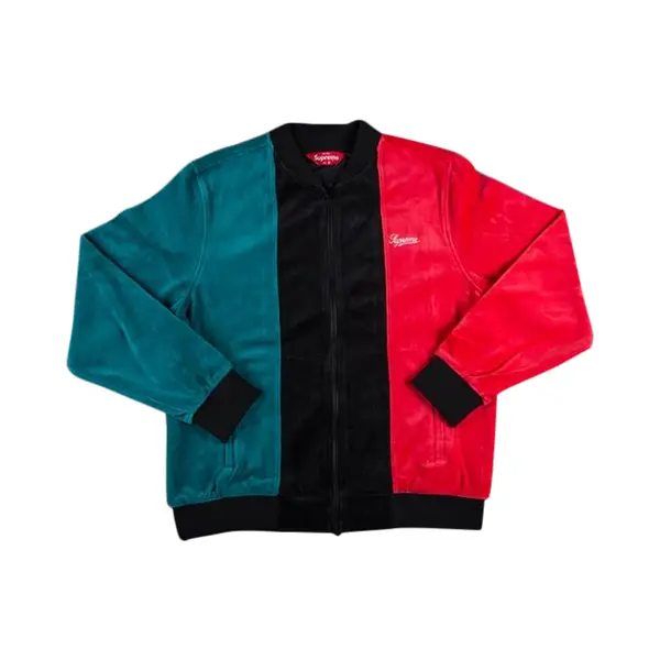 Supreme Velour Zip Up Sweatshirt