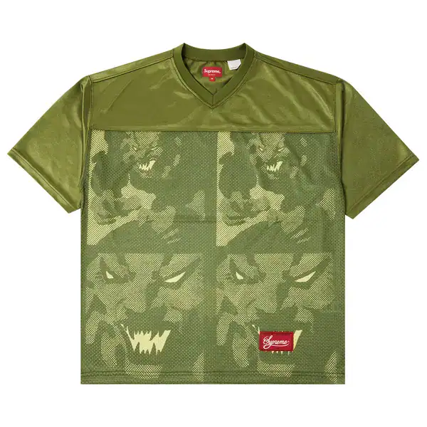 Supreme Ronin Football Jersey Olive Mサイズ Supreme Ronin Football Jersey - Green | Editorialist