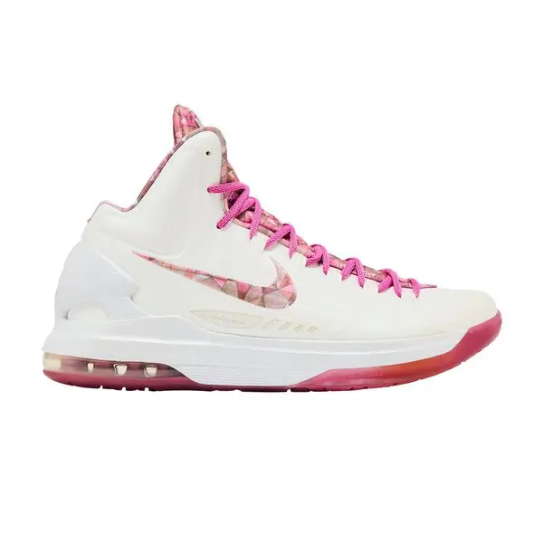 Nike Kd 5 Premium 'aunt Pearl' High-top Sneakers - White