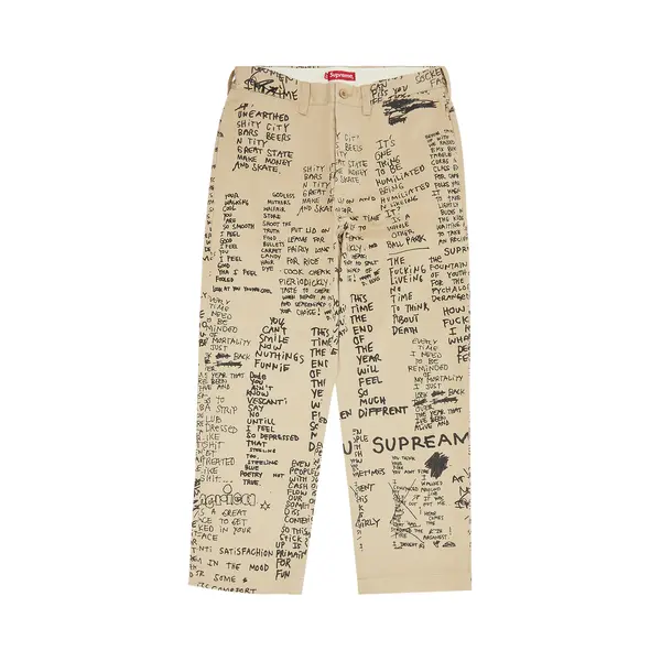 Supreme Gonz Poems Chino Pant 'khaki - Tan
