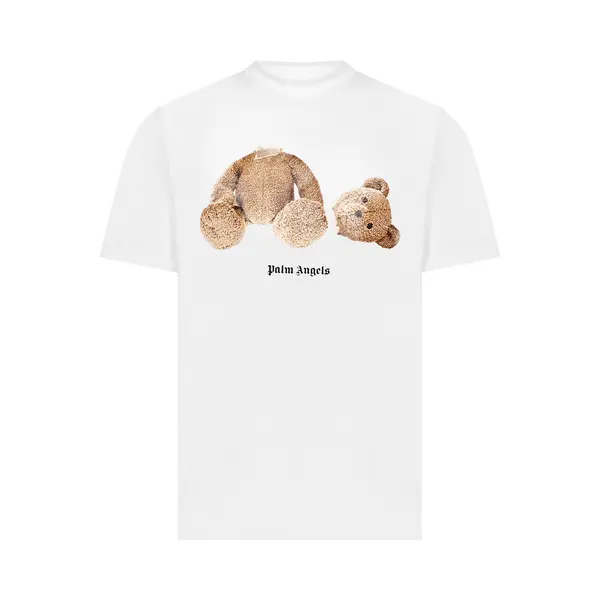 Palm Angels Bear Classic Tee 'white - Brown