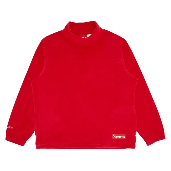 Supreme X Polartec Mock Neck Pullover - Red