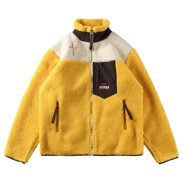 Cactus Jack By Travis Scott Cactus Trails Tri-Color Full-Zip Sherpa ...
