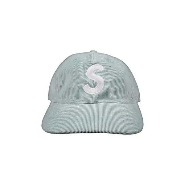 Supreme Fine Wale Corduroy S Logo 6-panel Cap - Blue