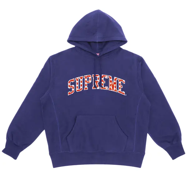 Supreme Hearts Arc Hooded Sweatshirt - Blue