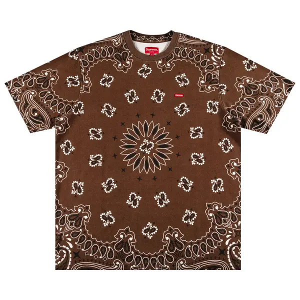 Supreme Small Box Tee Bandana - Brown