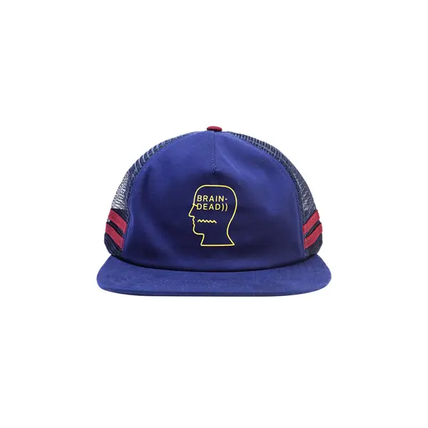 BRAIN DEAD Logohead Trucker Cap 'navy - Blue | Editorialist