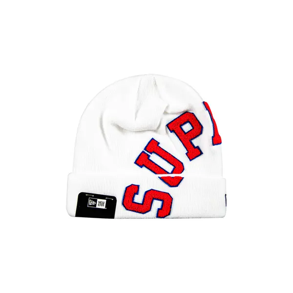 Supreme X New Era Big Arc Beanie - White