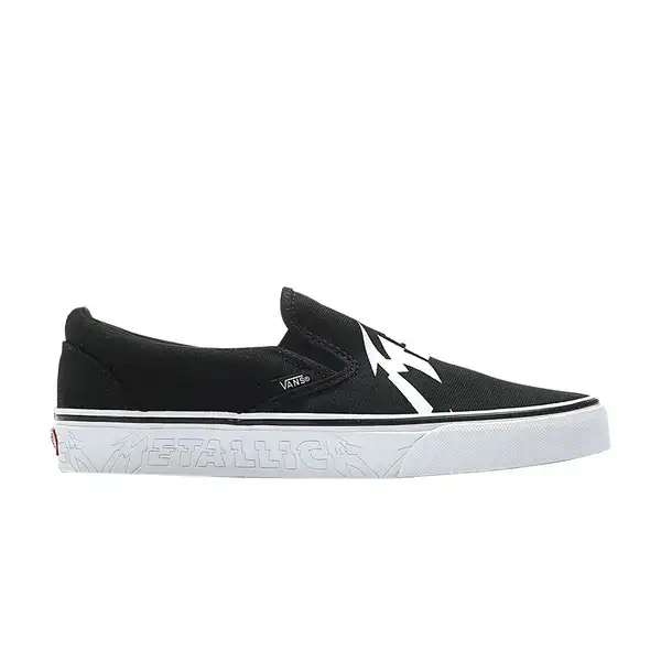 VANS Metallica X Classic Slip-on ' White - Black | Editorialist