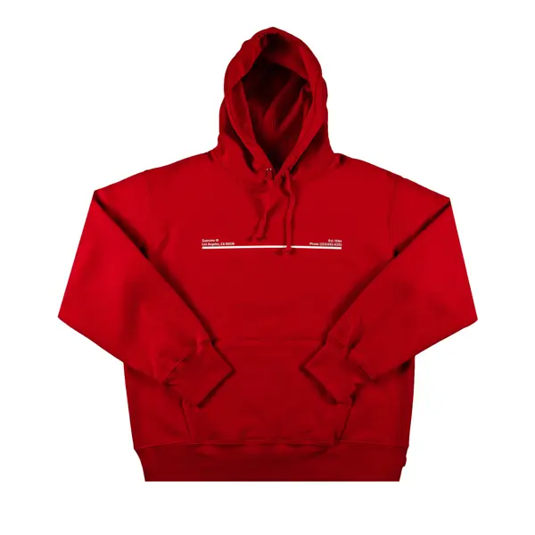 Supreme Shop Hooded Sweatshirt Los Angeles - Red