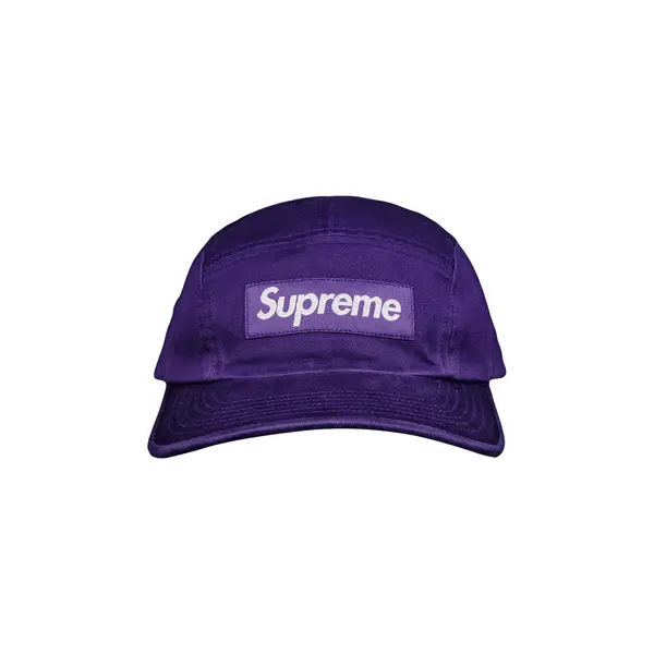 Supreme Washed Chino Twill Camp Cap 'Dark - Purple | Editorialist