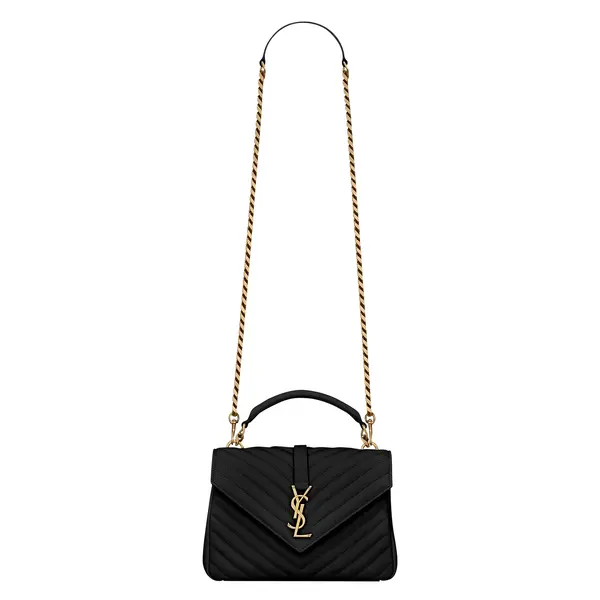 Saint Laurent Medium College Shoulder Bag - Black