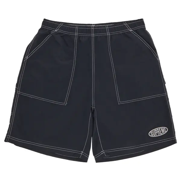 Supreme Nylon Painter Short - Black