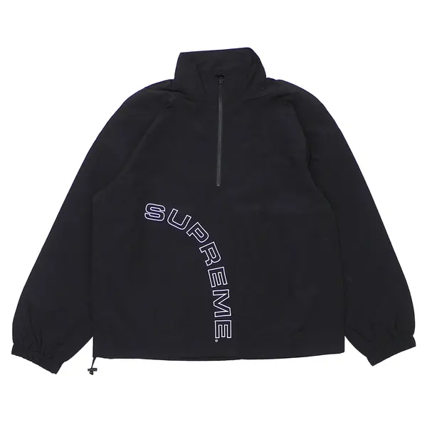 Supreme Corner Arc Half Zip Pullover - Black