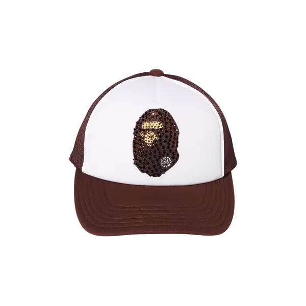 BAPE Ape Head Crystal Stone Mesh Cap