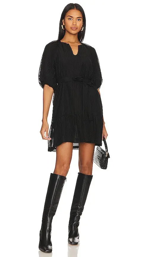 a line black sequin dress Belinda Dress in Black Sequin S main image 1